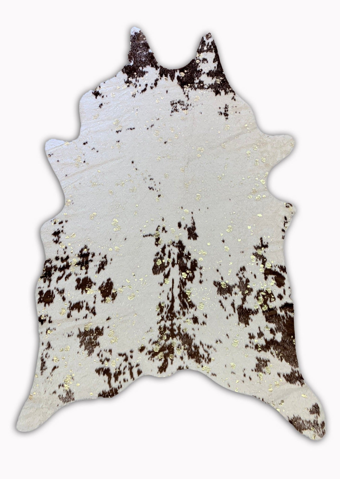 Modern Rustic Faux Fur Art Hide Metallic by Rug Factory Plus