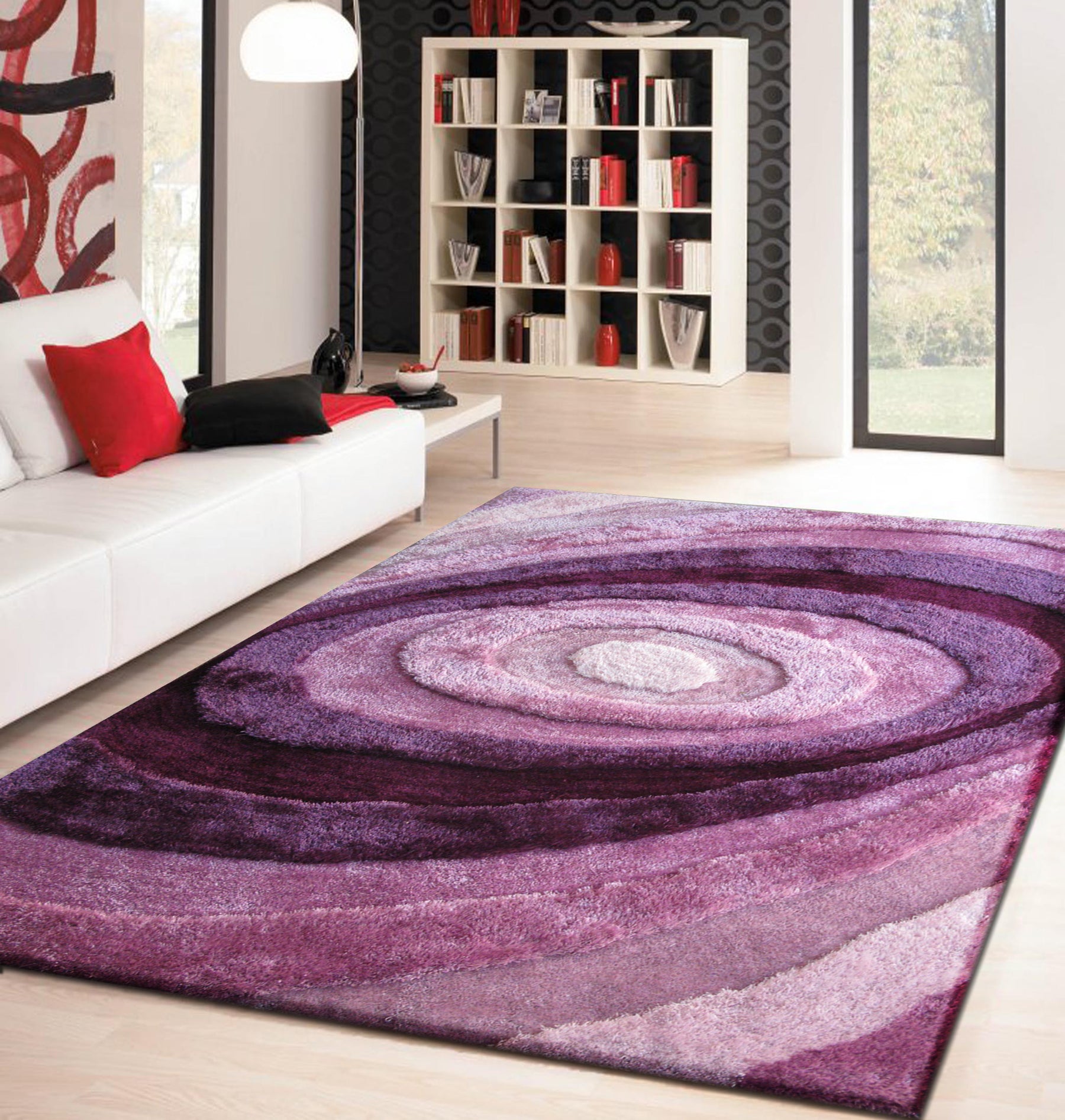 Soft Luxurious Hand Carved Vibrant Living Shag 105 Area Rugs by RFP ...